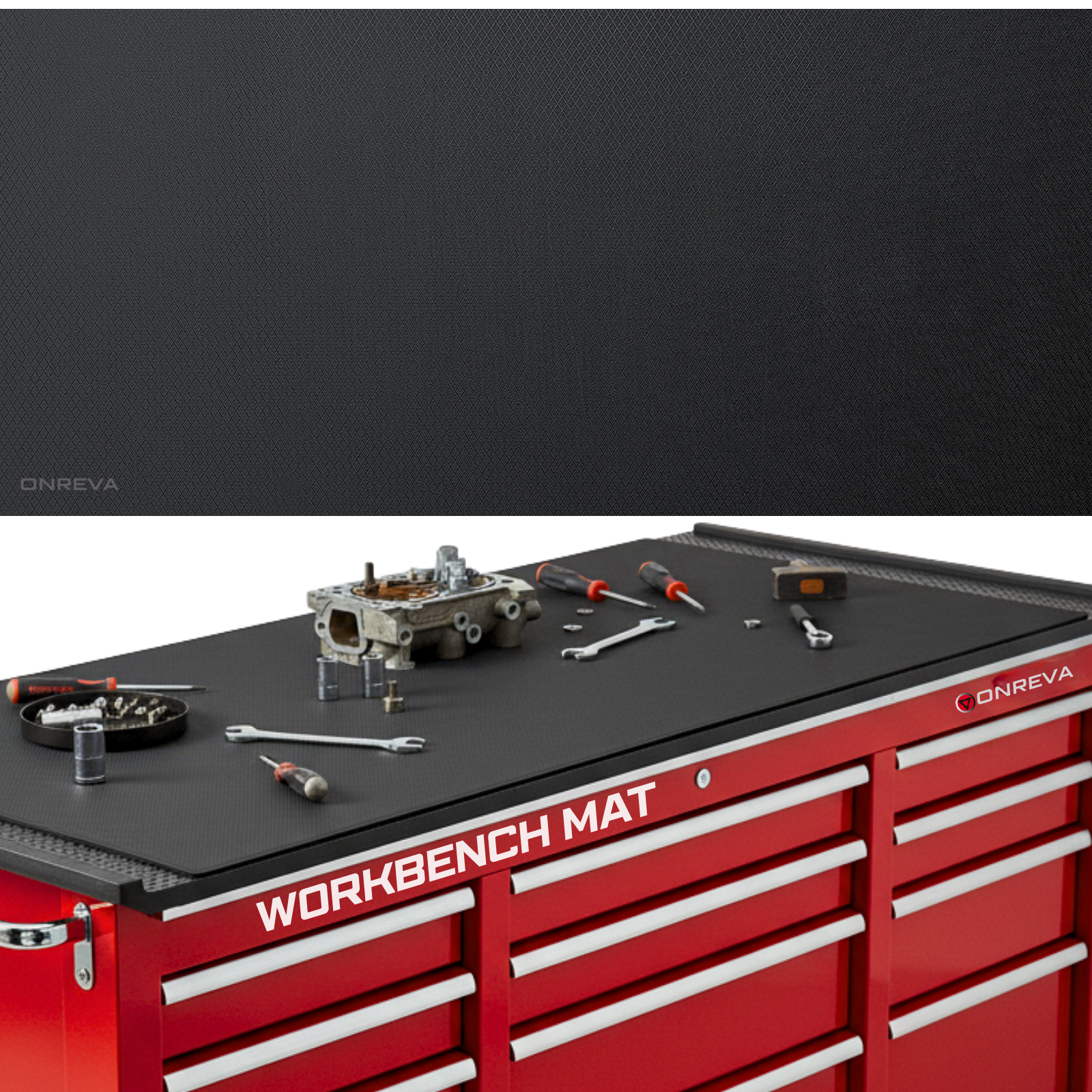 ONREVA Workbench Mat 24X48 Inches, EVA Rubber Work Mat, Protect Your W