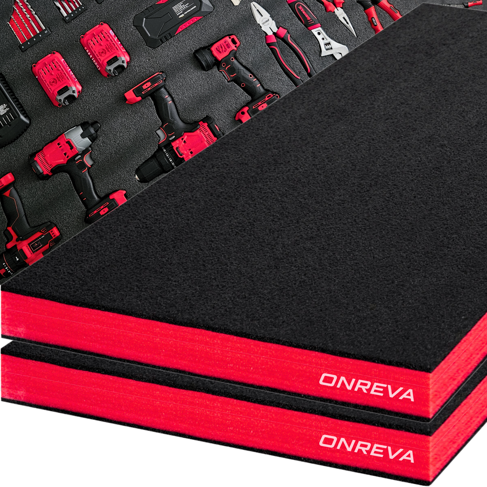 ONREVA Tool Box Foam Tool Foam Inserts for Cases Polyethylene Foam ...