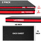 ONREVA Tool Box Foam Tool Foam Inserts for Cases Polyethylene Foam Sheets Shadow Kaizen Organizer