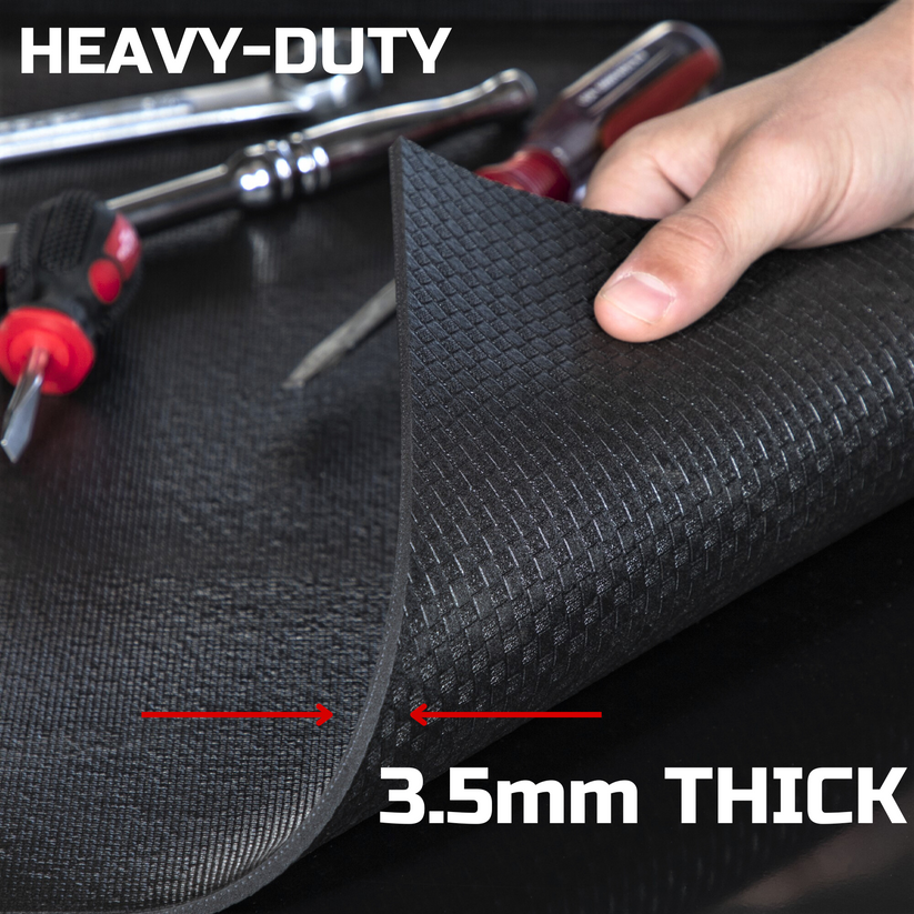 Tool Box Liner 24 inch wide x 24 ft Large, Thick Heavy Duty Toolbox Dr ...